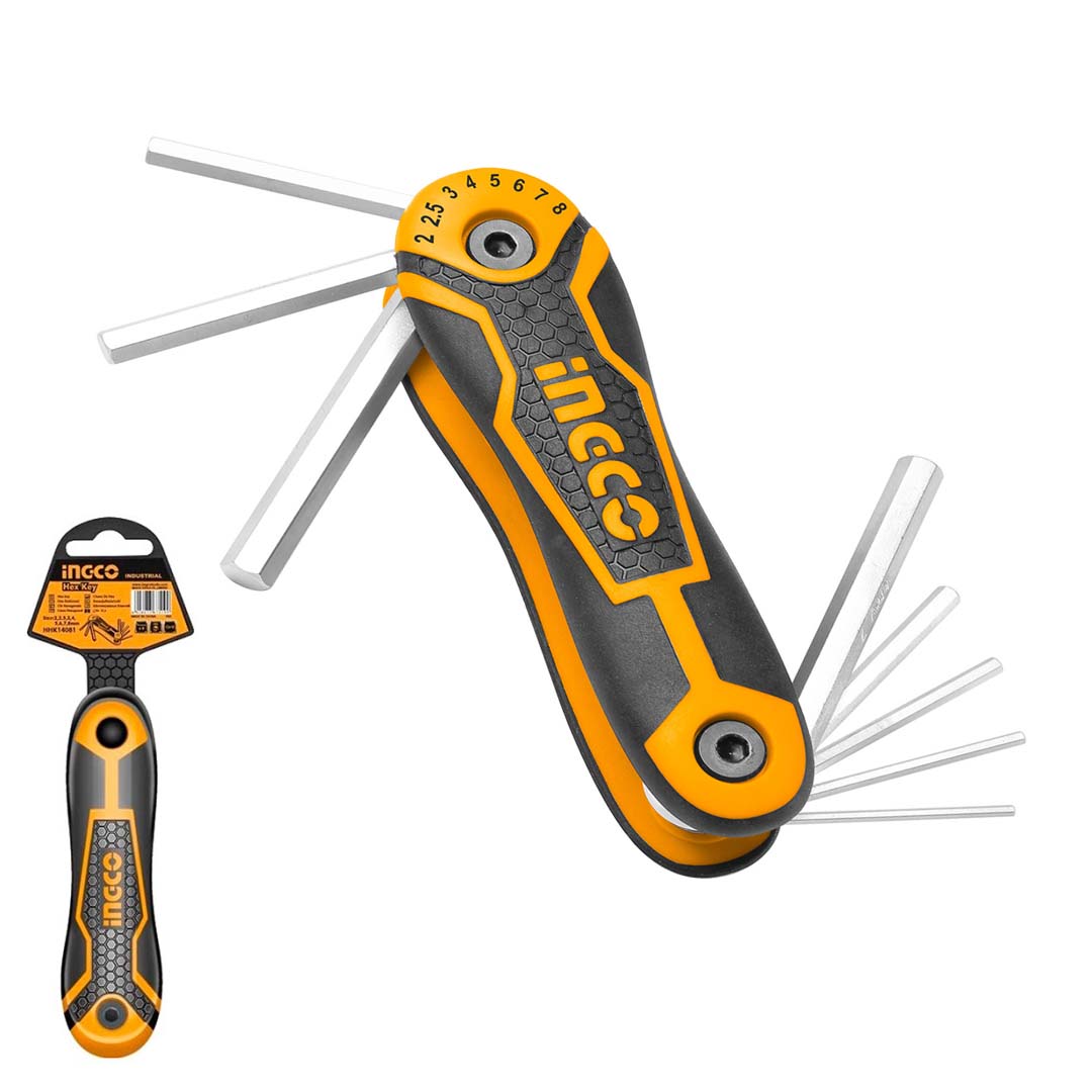 Cles hexagonales ingco 8pcs 2-8mm - Ingco